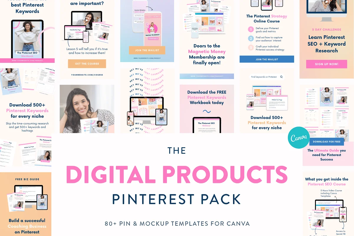 Digital Products Pinterest Templates - Digital Products Reviews